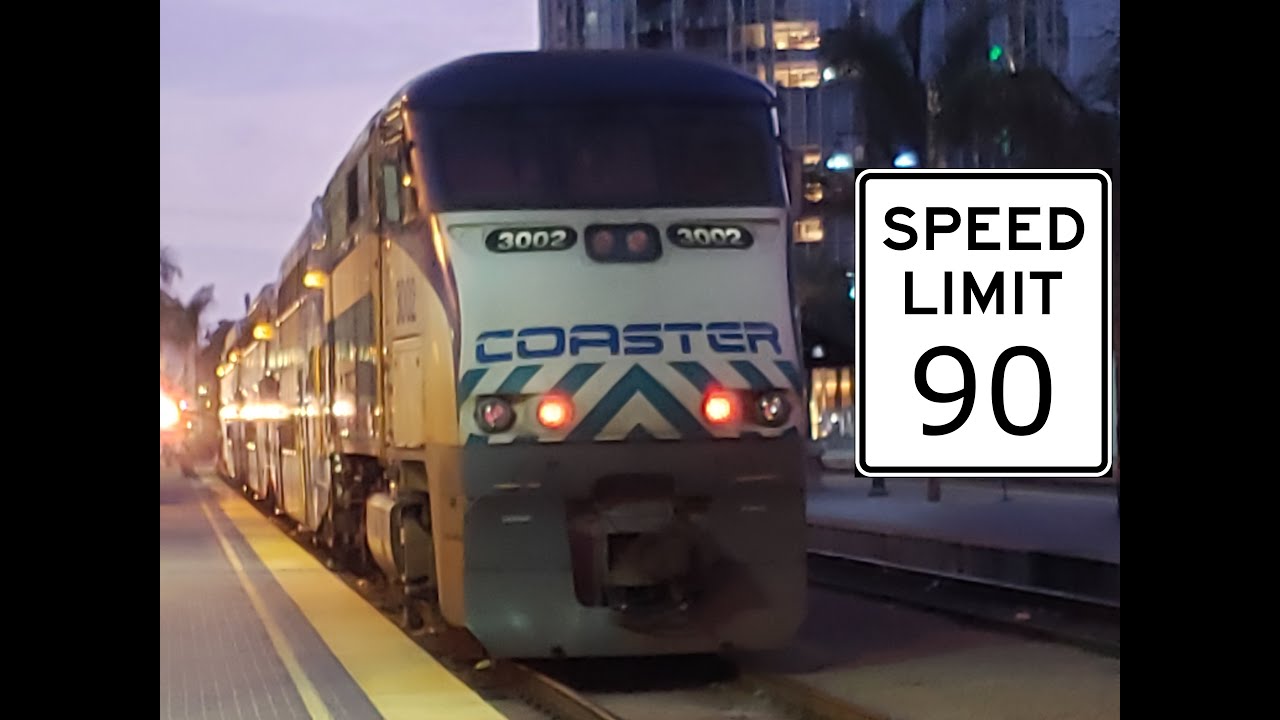 Coaster F59PHI 3002 Is Back! EMD 12-710 Engine Sound 🎤 + 90 MPH Ride 🚄💨 ...