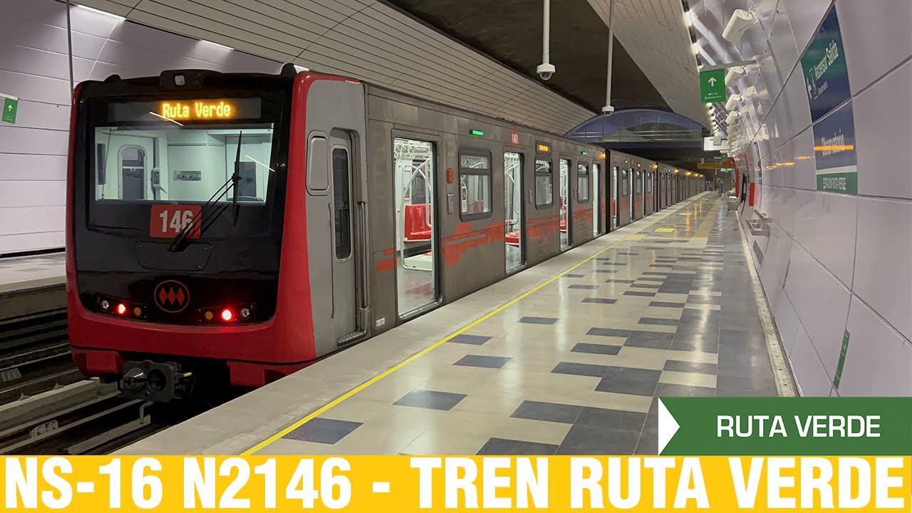 Metro De Santiago | NS-16 N2146 - Tren Ruta Verde interestacion Lo ...