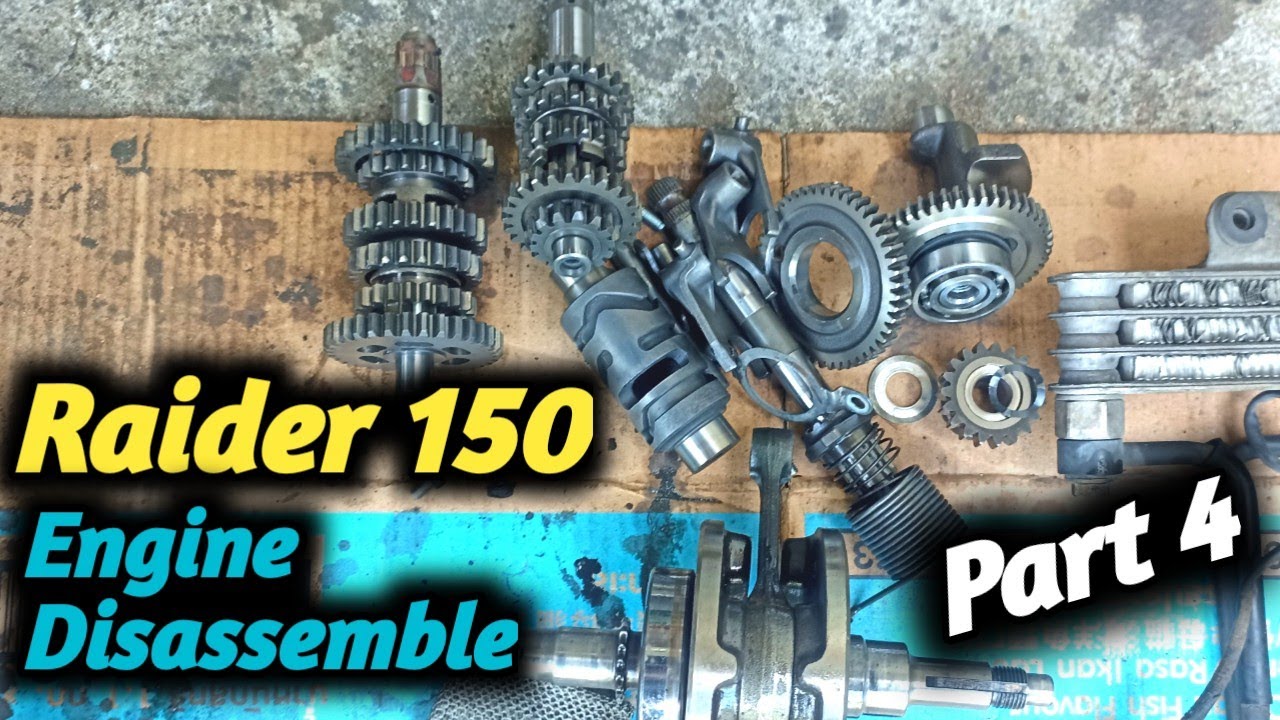 Suzuki raider 150 ,Engine disassemble ,part 4 - YouTube