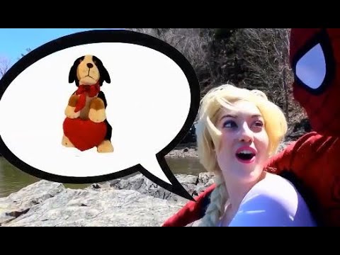 Frozen Elsa, Spiderman and spidergirl Funny Moments video
