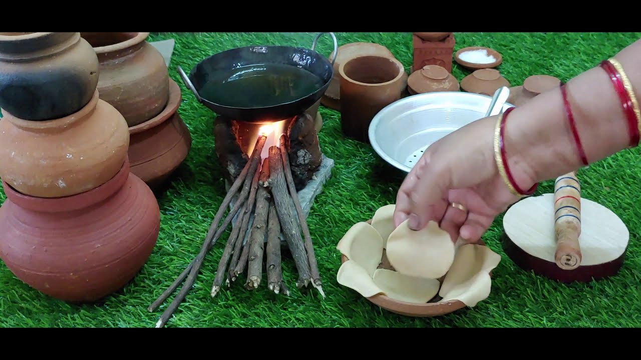 Mini Cooking - Dal and Puri (Pappu and Puri) , Lentil and Bread Recipe ...