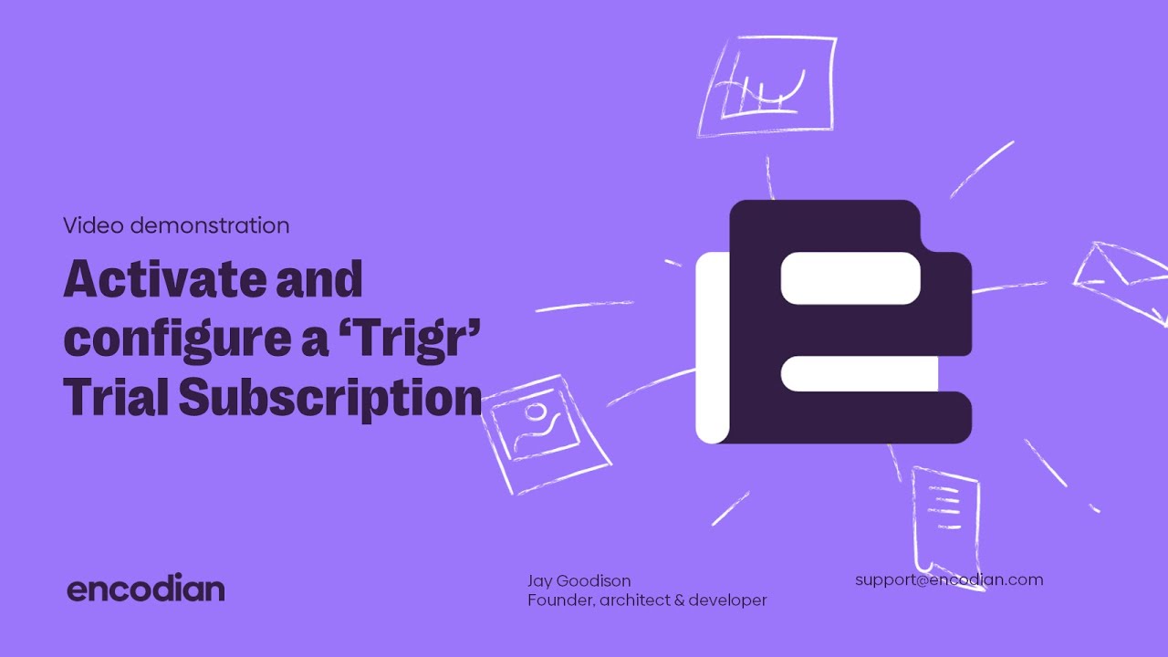 Activate and configure a ‘Trigr’ trial subscription - YouTube