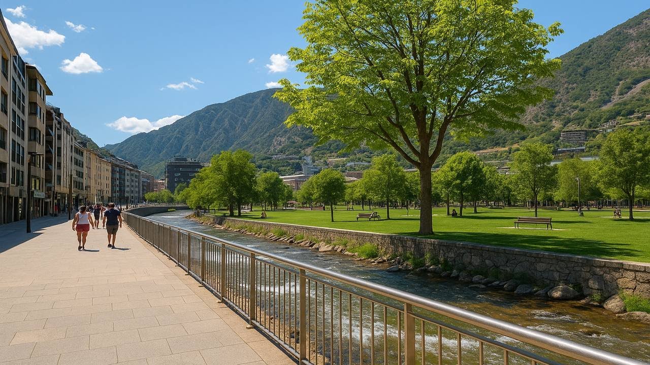 🇦🇩 ANDORRA 👉 PASEO DEL RÍO y PARC CENTRAL de ANDORRA LA VELLA en un día ...
