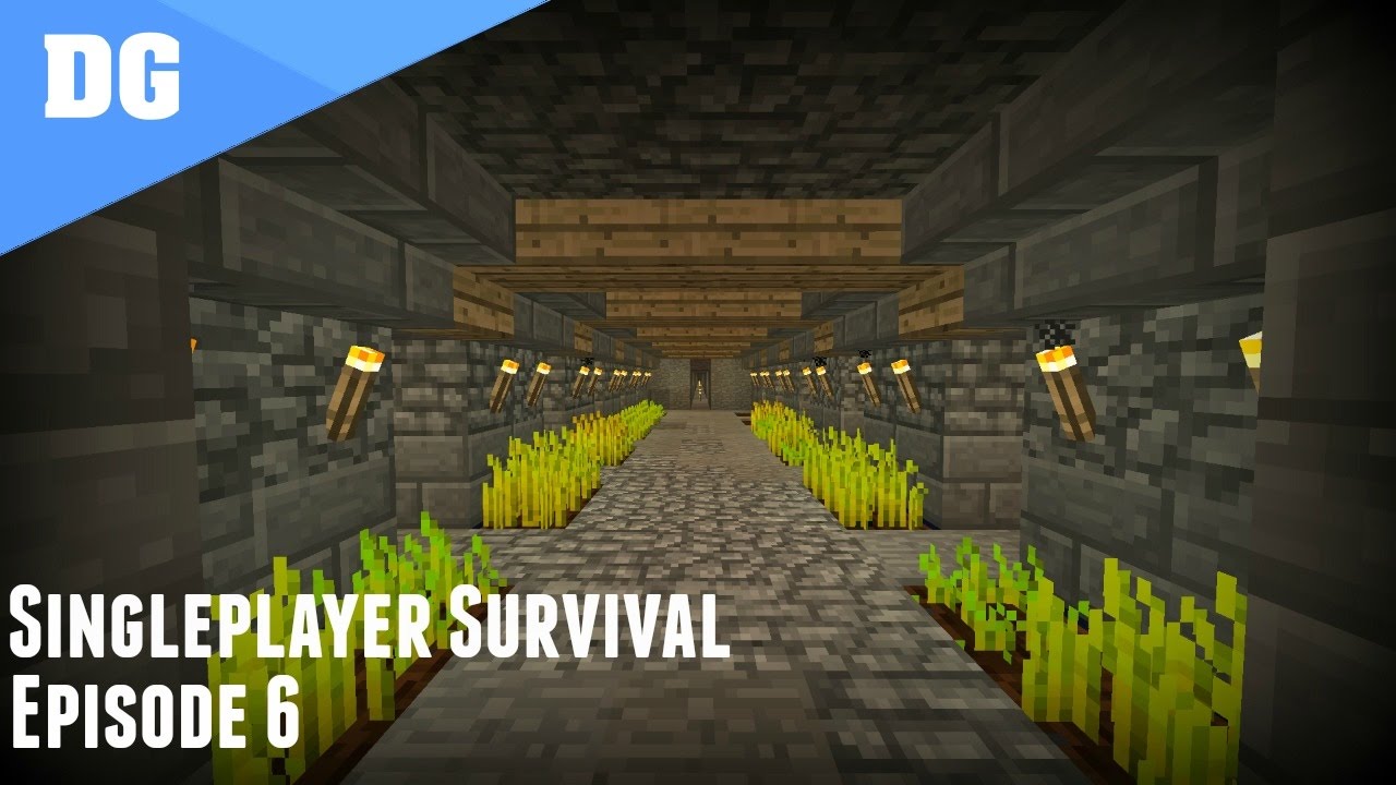 Minecraft Singleplayer Survival - Episode 6 - "Proper Mining Operation ...