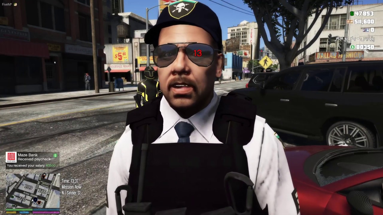 FIVEM KURDISTAN RP گەورەترین سێرڤەری کوردی ~ پۆلیسی کوردی - YouTube