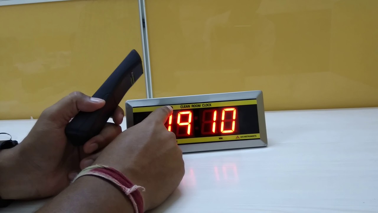 Digital Clean Room Clock | Instrukart - YouTube