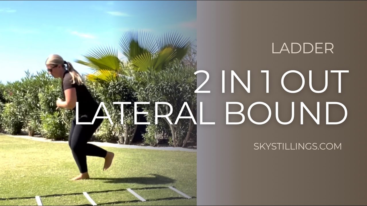 Ladder Drill | 2 In 1 Out Lateral Bound and Stick - YouTube