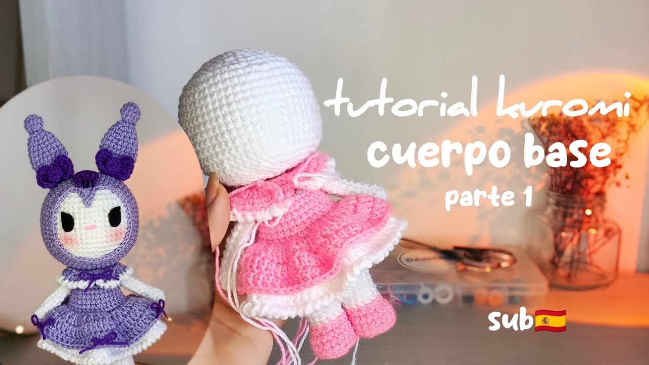 Cuerpo base Kuromi - My melodi - Hello Kitty 🎀| Tutorial amigurumi ...