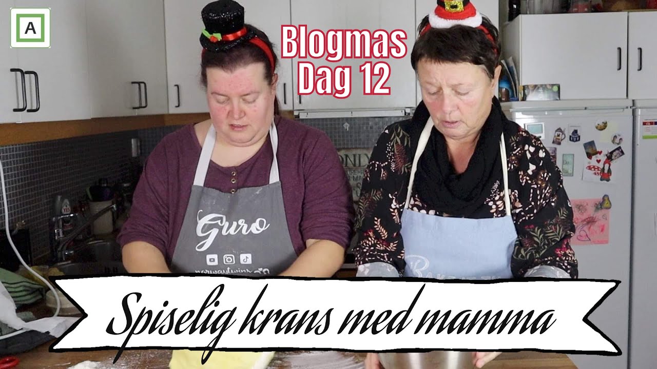 Blogmas dag 12 | Vi lager spiselig krans med MammaNorwaytwins - YouTube