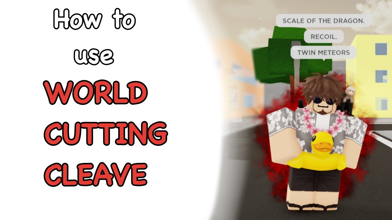 How to use the World Cutting Cleave [ Jujutsu Shenanigans ] - YouTube