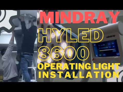 MINDRAY HYLED 8600 OPERATING LIGHT - INSTALLATION - YouTube