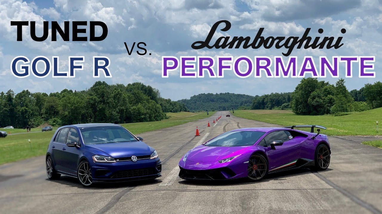 TUNED Golf R vs. Performante: Blackout Tinting AutOlympics - YouTube