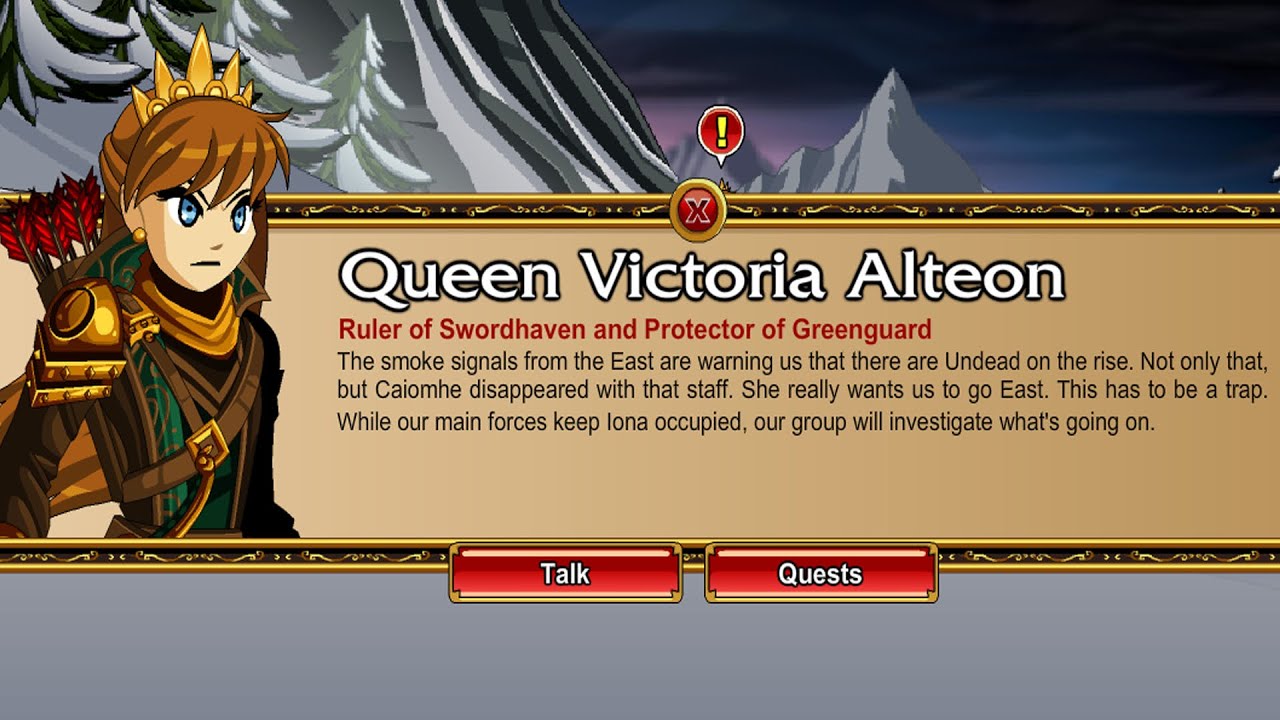 AQW NEW QUEEN VICTORIA ALTEON QUEST /JOIN LIATARAHILL (COLD THUNDER ...
