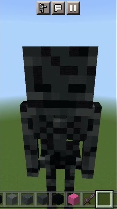 I Made Wither Skeleton Statue In Minecraft Youtube