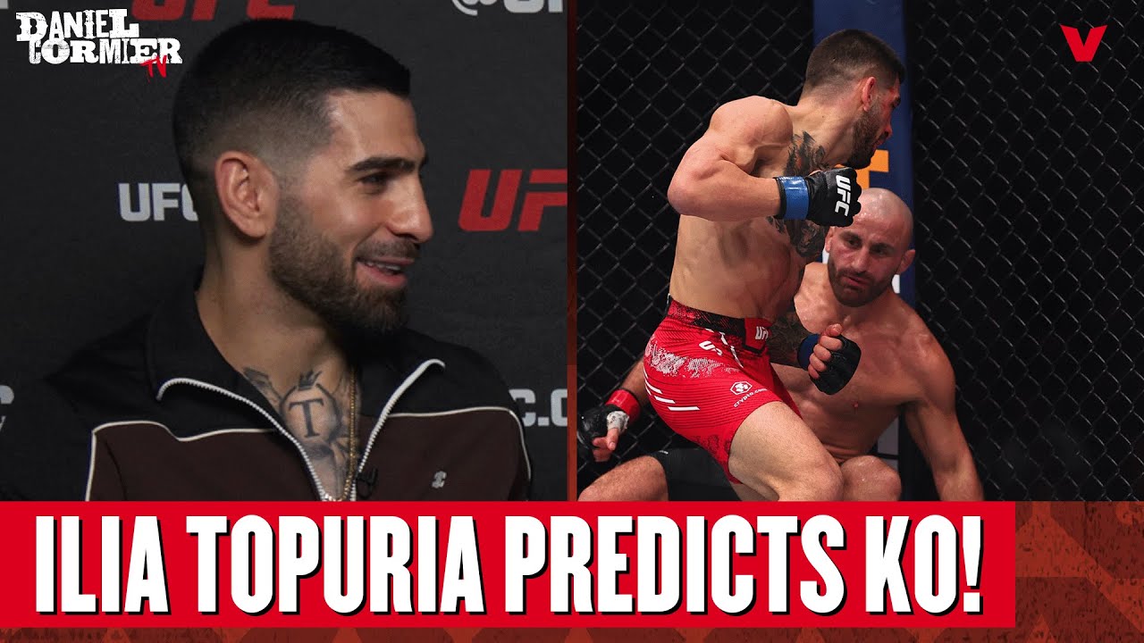 Ilia Topuria CORRECTLY PREDICTED Alexander Volkanovski KNOCKOUT, UFC ...