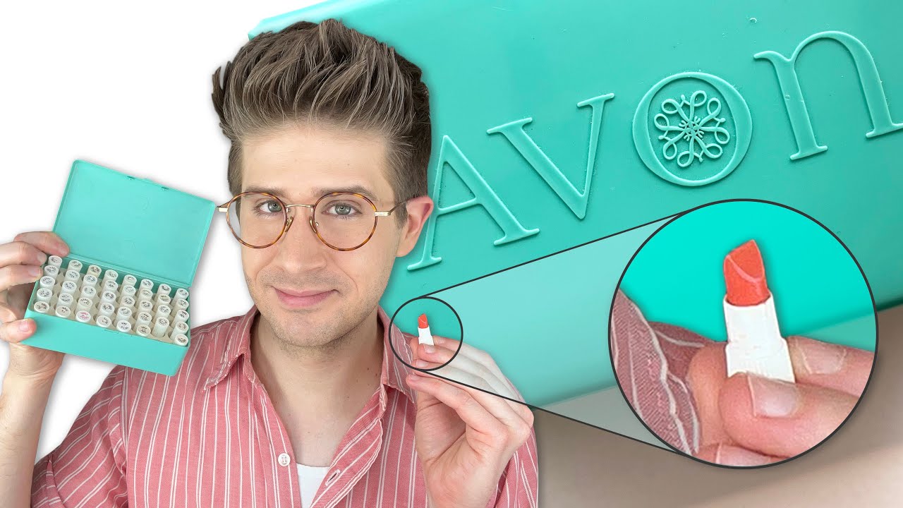 Vintage Avon Lipstick Sampler Swatch Test! 40 Mini Tubes from the 1980s ...