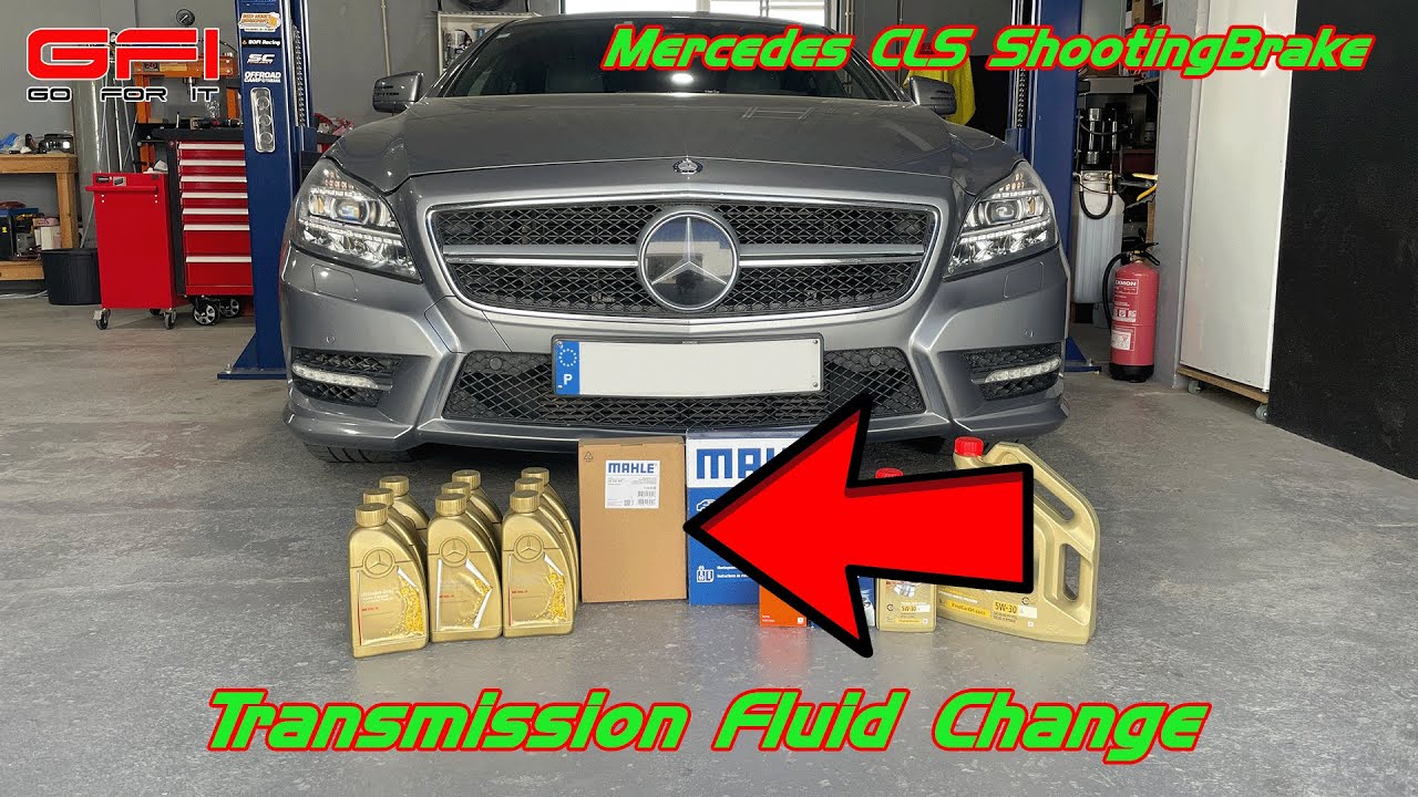 mercedes-cls-automatic-transmission-fluid-change-youtube