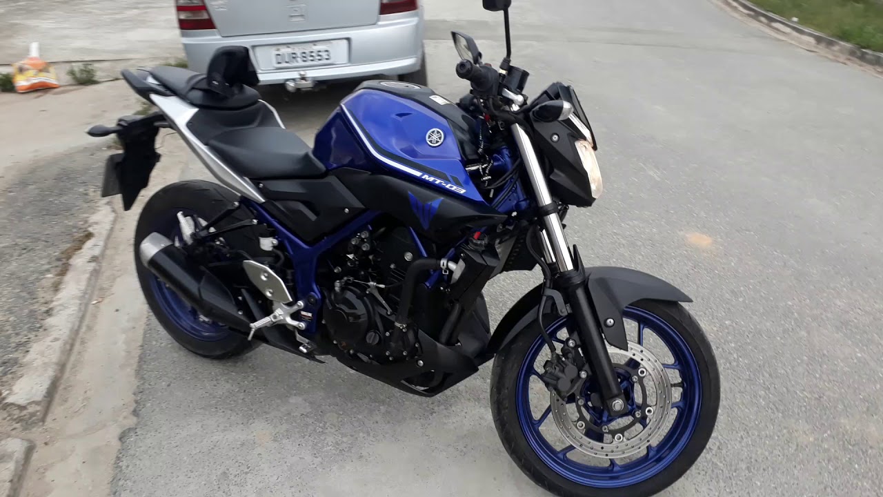 Comprei a MT 03 Blue Racing 2018 - YouTube