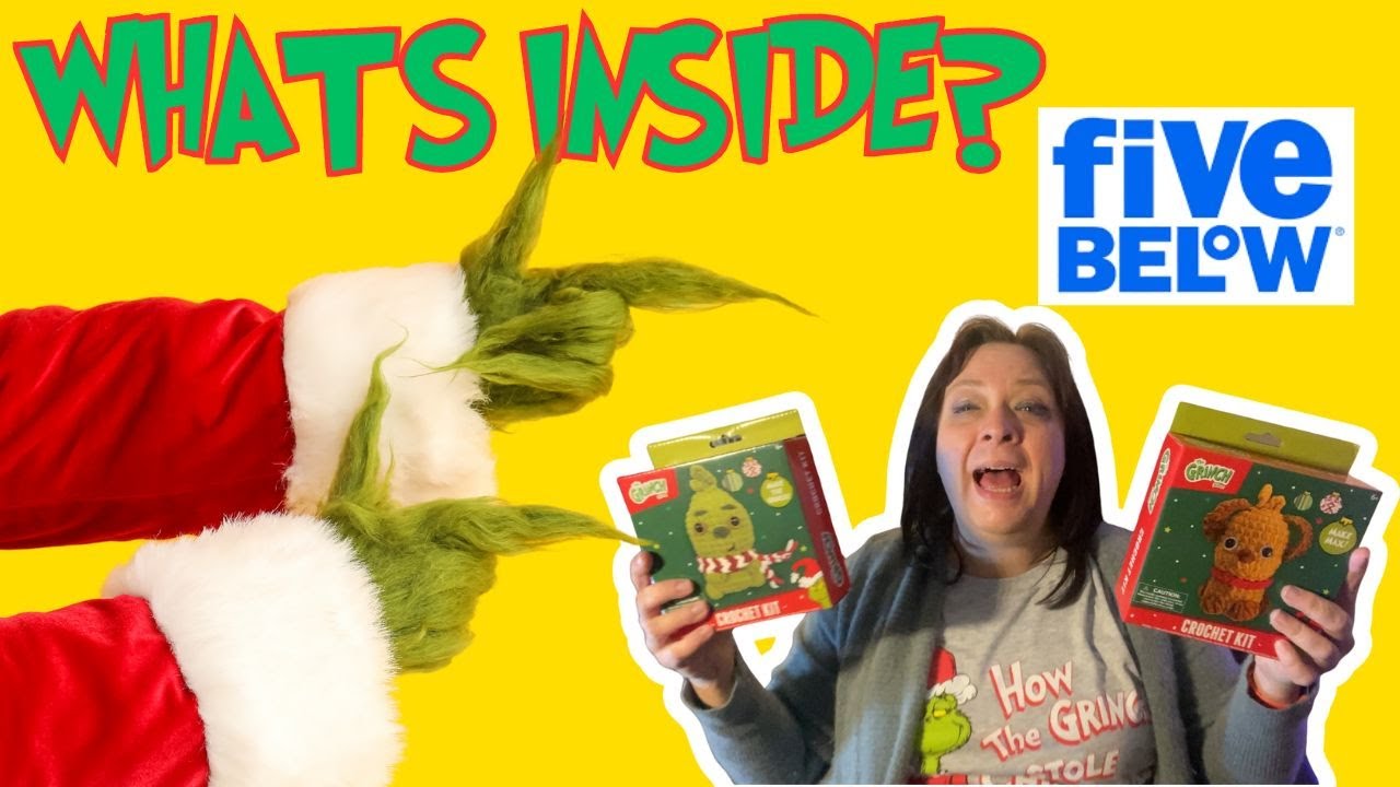 Five Below Grinch and Max Amigurumi Crochet Kits are HERE! Unboxing ...