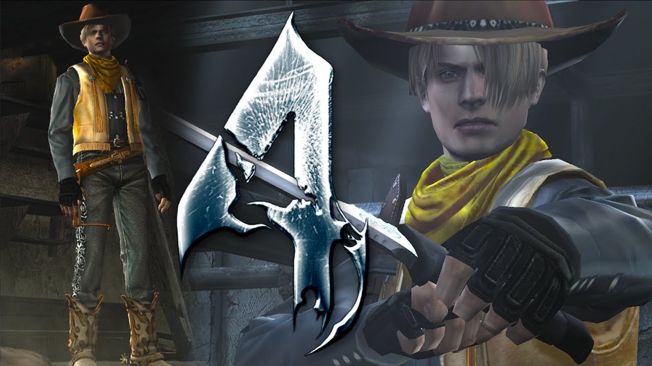 RESIDENT EVIL 4 - LEON COWBOY IN CUTSCENES. (DOWNLOAD LINK) - YouTube