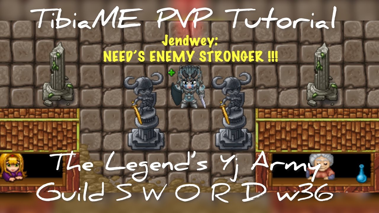 TibiaME • Enemy Mentality down By YJ TEAM • Pvp tutorial • Pvp skill ...