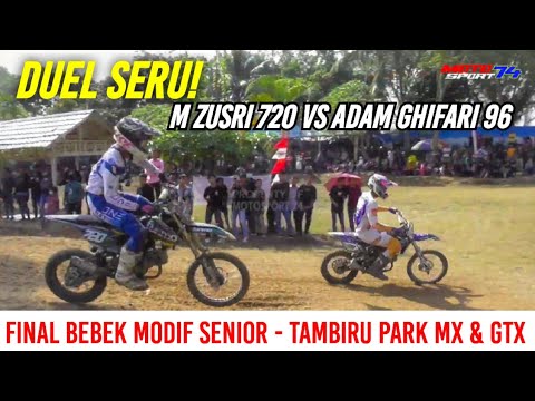 DUEL SENGIT M ZUSRI VERSUS ADAM GHIFARI | FINAL MODIF SENIOR GRASSTRACK ...