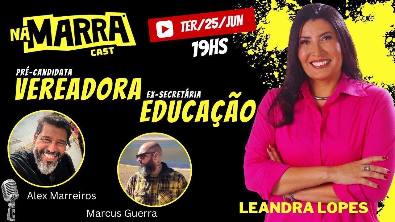ALEX MARREIROS E MARCUS GUERRA RECEBEM LEANDRA LOPES NO NA MARRA CAST ...