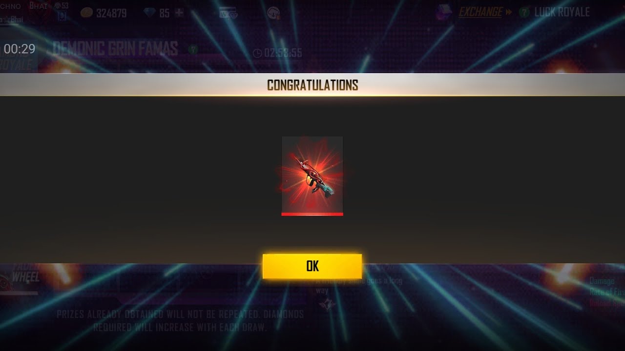 EVO FAMAS FREE FIRE | EVO FAMAS CONFIRM DATE | NEW EVO GUN SKIN | FF ...