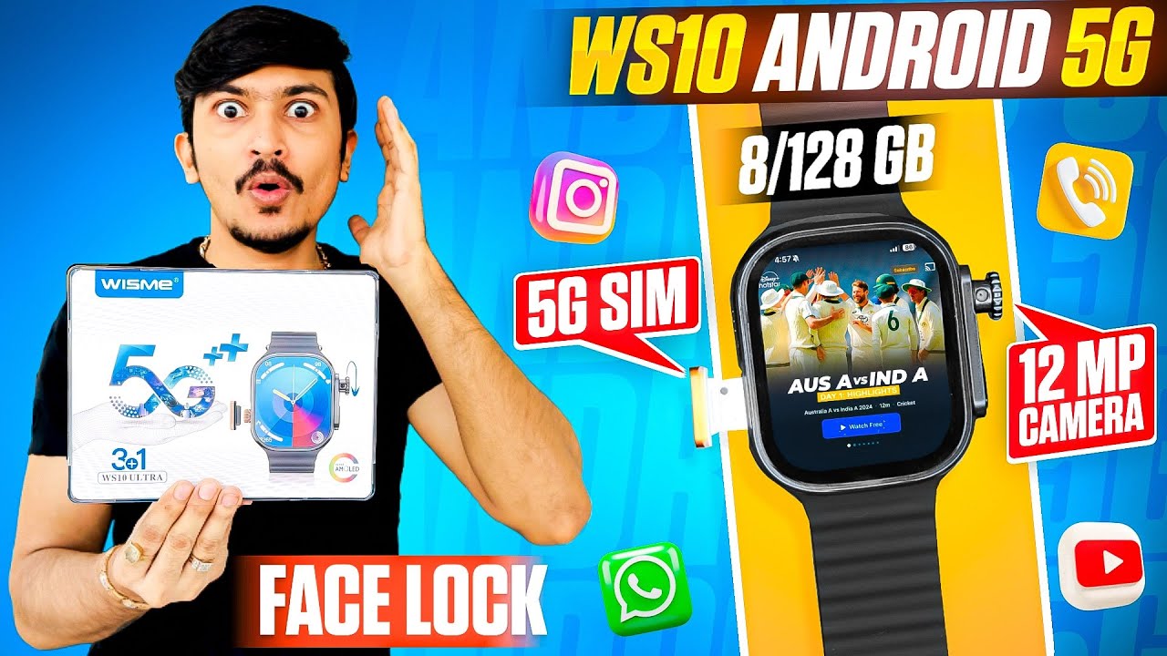 Ws10 Android 5G Ultra Smartwatch | 8/128 GB | 12MP Camera | Ultra2 Android #ws10 # ...