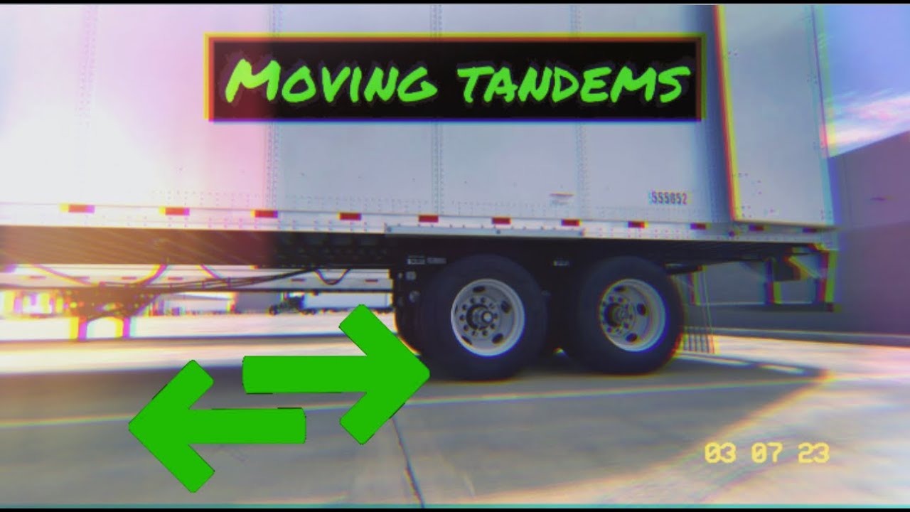 How to move the tandems - YouTube