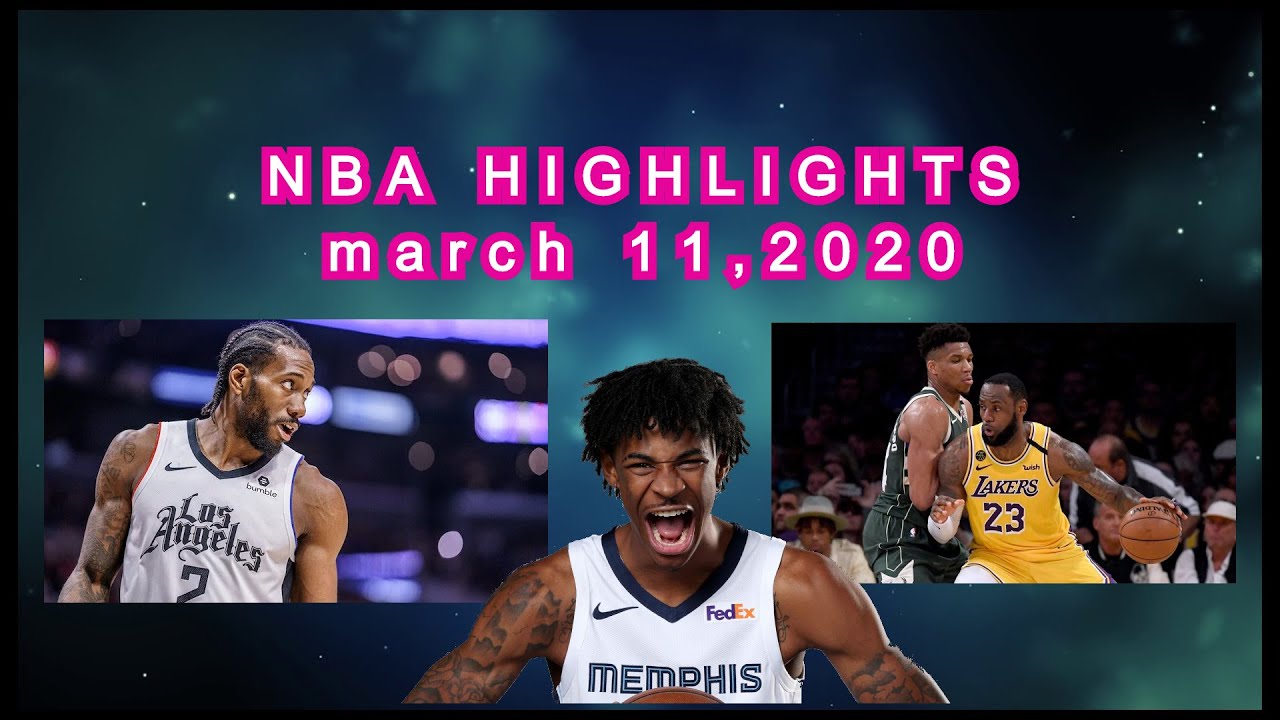 nba highlights march 11,2020 - YouTube