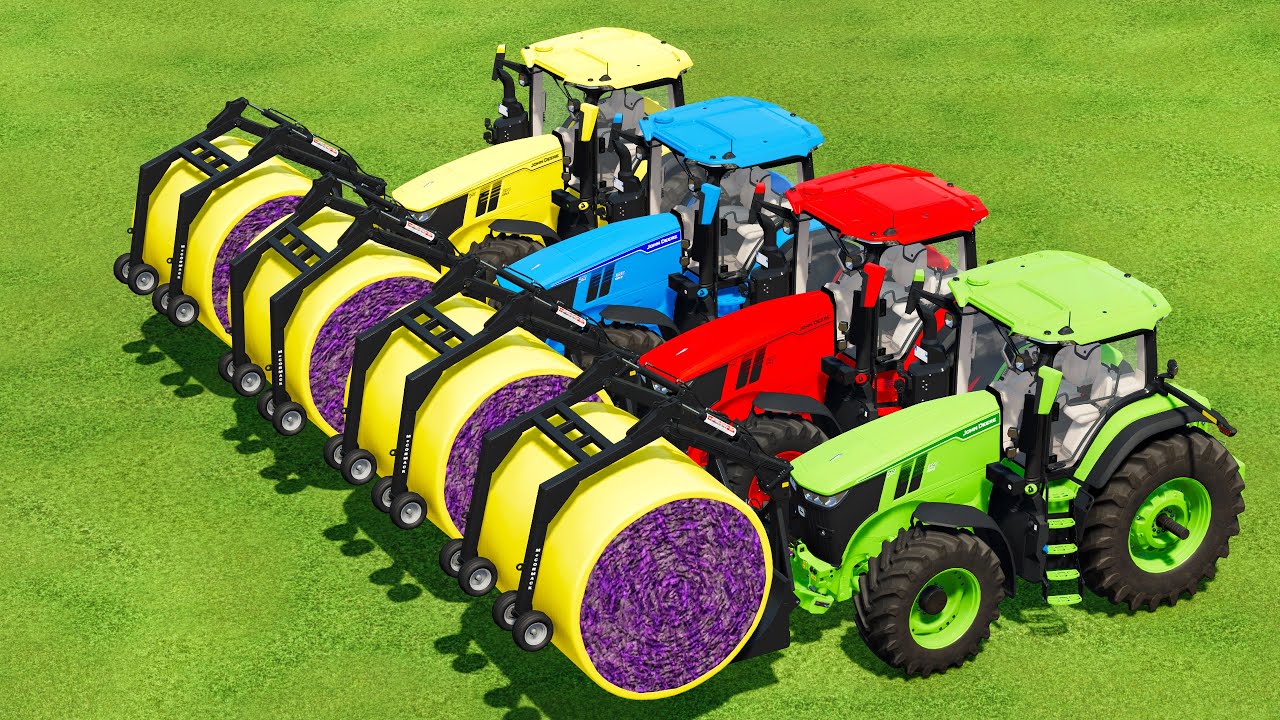 HARVESTING AND LOAD LAVENDER WITH JOHN DEERE TRACTORS - Farming ...