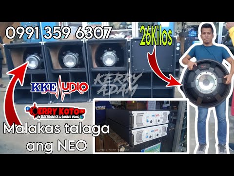New KKE D24 5000W 8" VOICE COIL Drive sa KKE CA100 Sample Testing ...