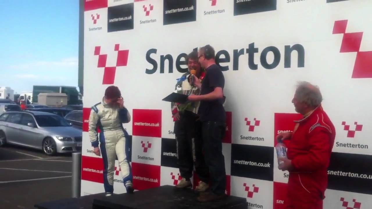 Endaf after race 2 win at Snetterton - YouTube