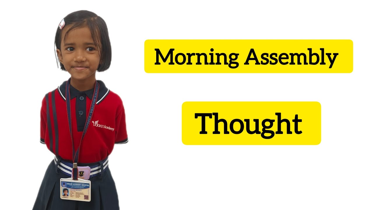Morning Assembly English Thought || School assembly thought || morning ...