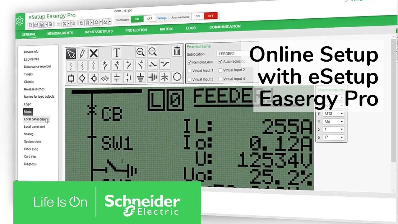Easergy P3 - Online configuration with eSetup Easergy Pro | Schneider ...
