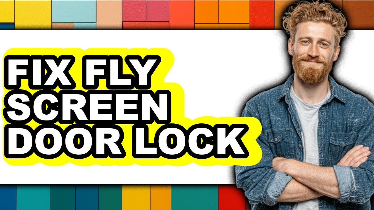 How to Fix Fly Screen Door Lock (easy Method) - YouTube