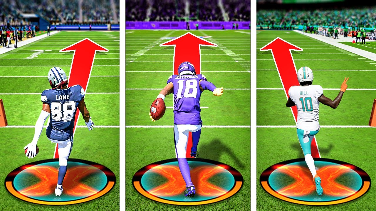 Scoring a 99 Yard Touchdown with EVERY Wide Receiver! - YouTube