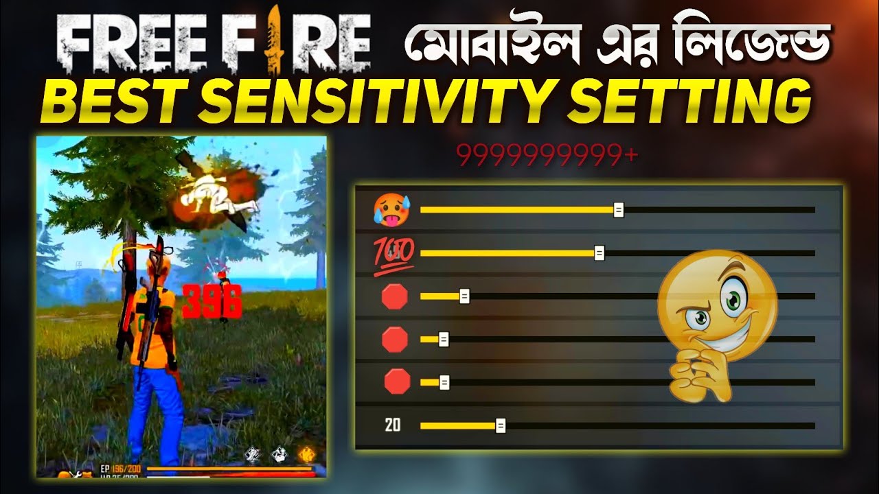 Free Fire Best Sensitivity Settings | One Tap Headshot Setting 2022 In ...