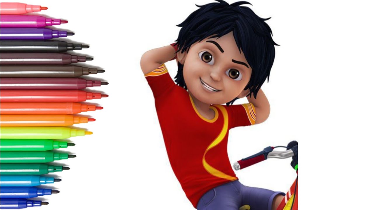 Shiva Cartoon Drawing & Painting For Kids | Colouring Shiva Cartoon ...