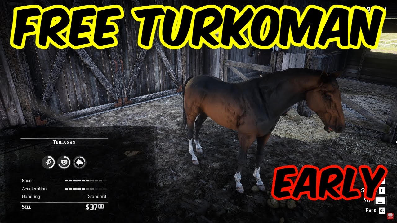 Free Turkoman RDR2 still works 8 Aug 2022 - YouTube