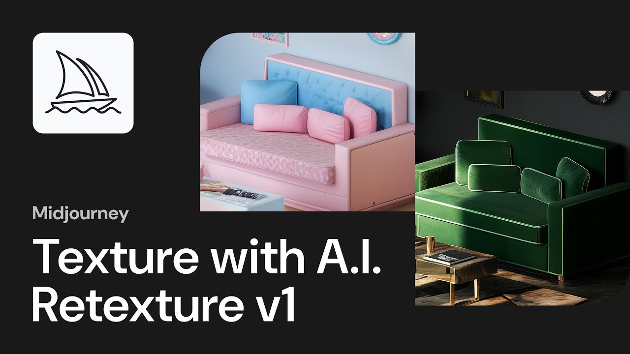 Midjourney: Texture With A.I. Using Retexture v1 - YouTube