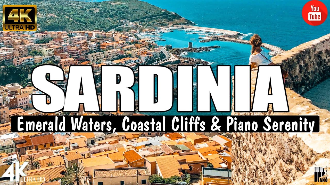 🇮🇹 SARDINIA – Emerald Waters, Coastal Cliffs & Piano Serenity | 4K ...