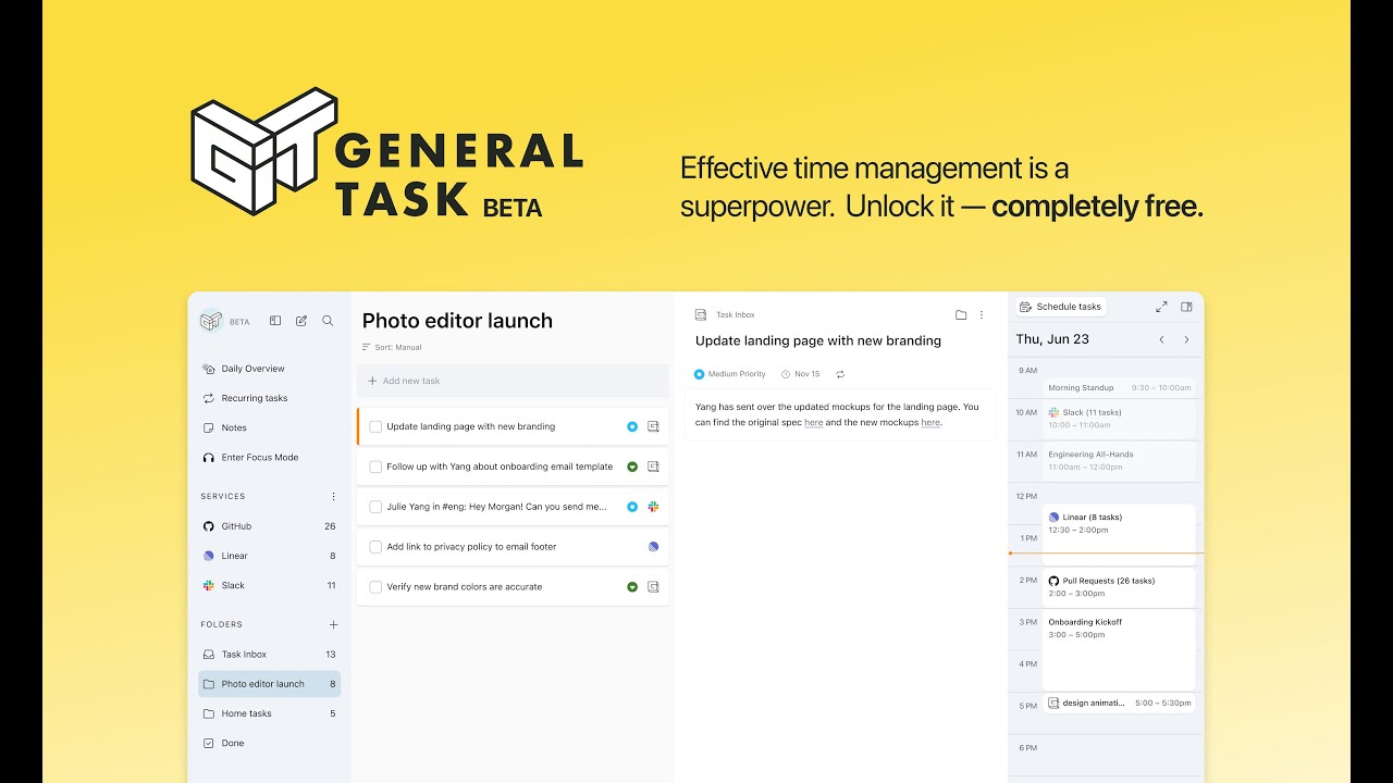 General Task Product Hunt Launch Video - YouTube