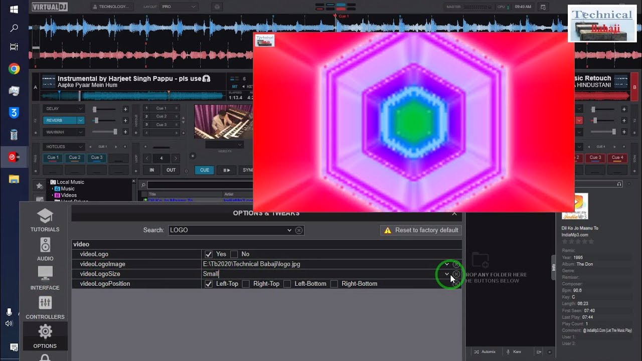 Virtual dj 2023 me shader ke sath apna logo kese lagaye or virtual dj ...