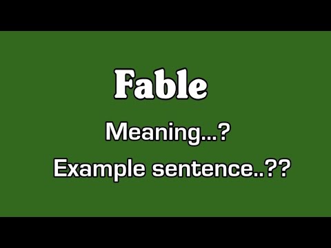 fable meaning inurdu/hindi |How to pronounce fable|fable in sentence ...