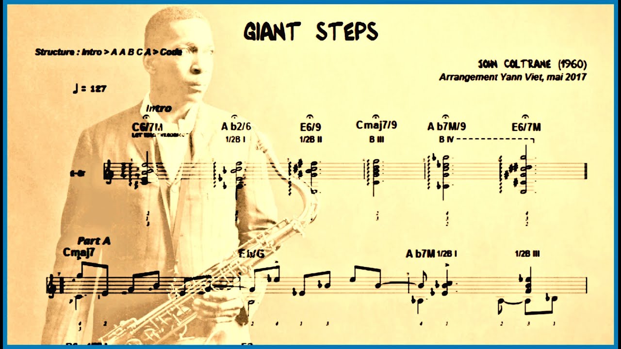 GIANT STEPS (John Coltrane, 1960 / guitar, arrangement, score ...