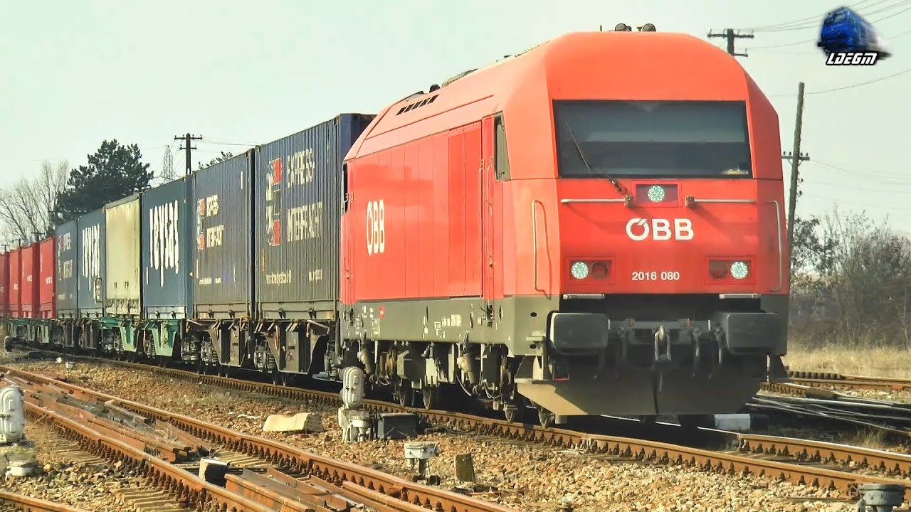 Siemens ER20 Hercules 2016 080 & Tren Rail Cargo Intermodal Train in ...