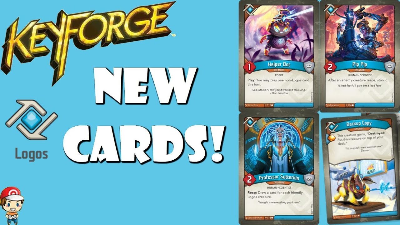 New Logos Keyforge Cards Revealed! (Phase Shift on a Creature!) - YouTube