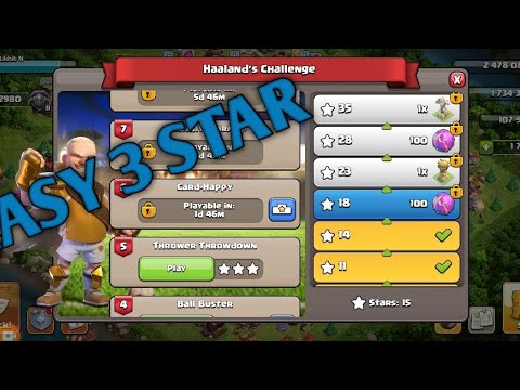 HOW TO COMPLETE NEW CHALLENGE STAR THROWER THROWDOWN | CLASH OF CLANS ...